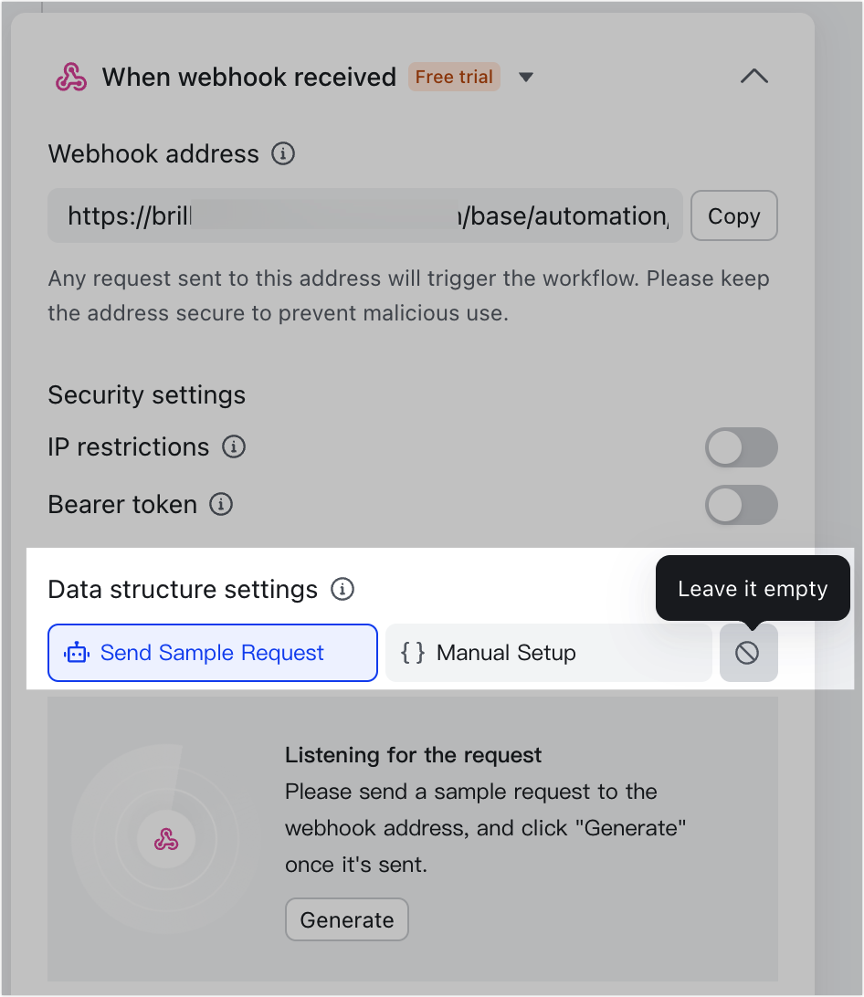 Sử dụng yếu tố kích hoạt webhook trong quy trình làm việc tự động