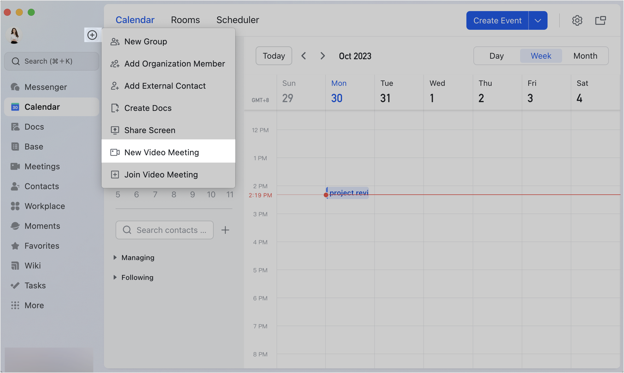 Start or join calls and video meetings