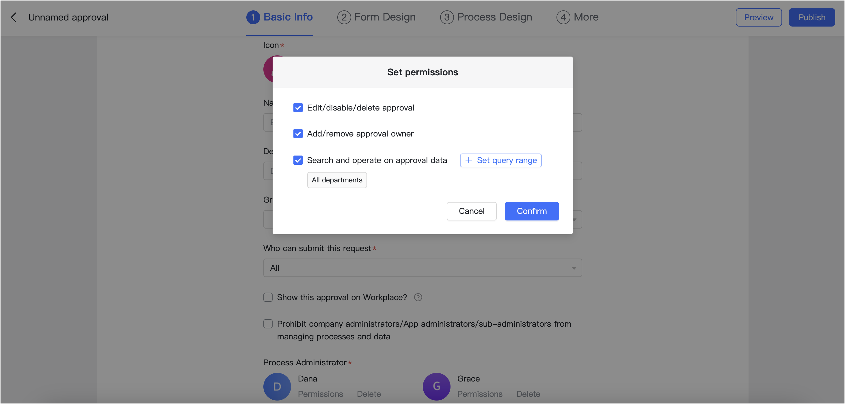 Admin | Set up Approval administrators