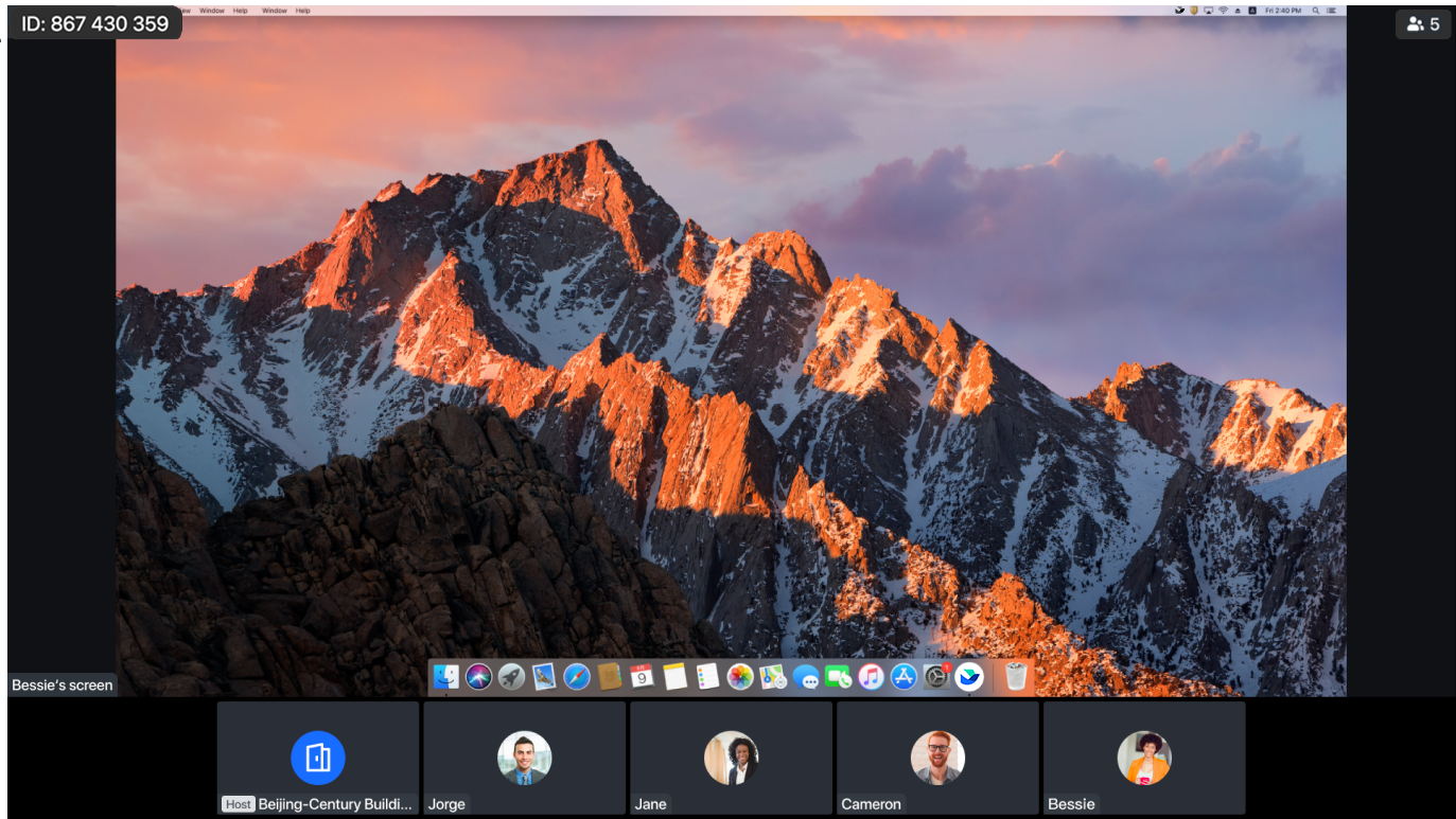 Change the video layout in Lark Rooms