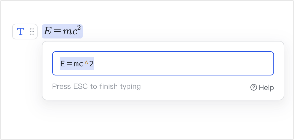 Insert equations in Docs