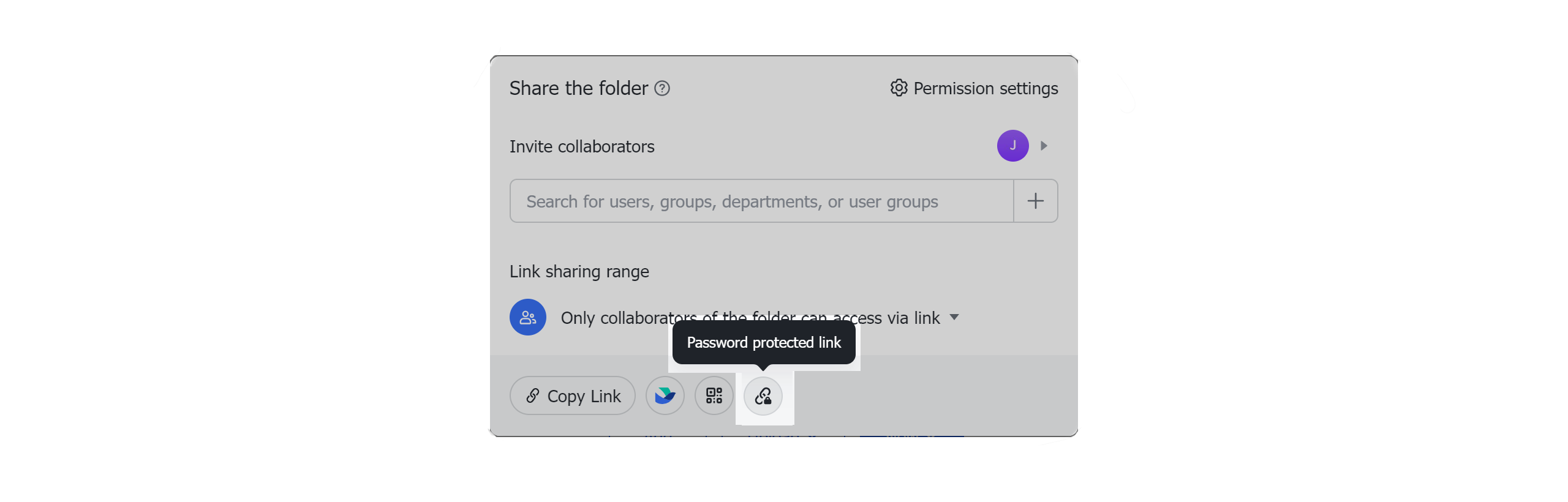 Password protect documents and folders for sharing