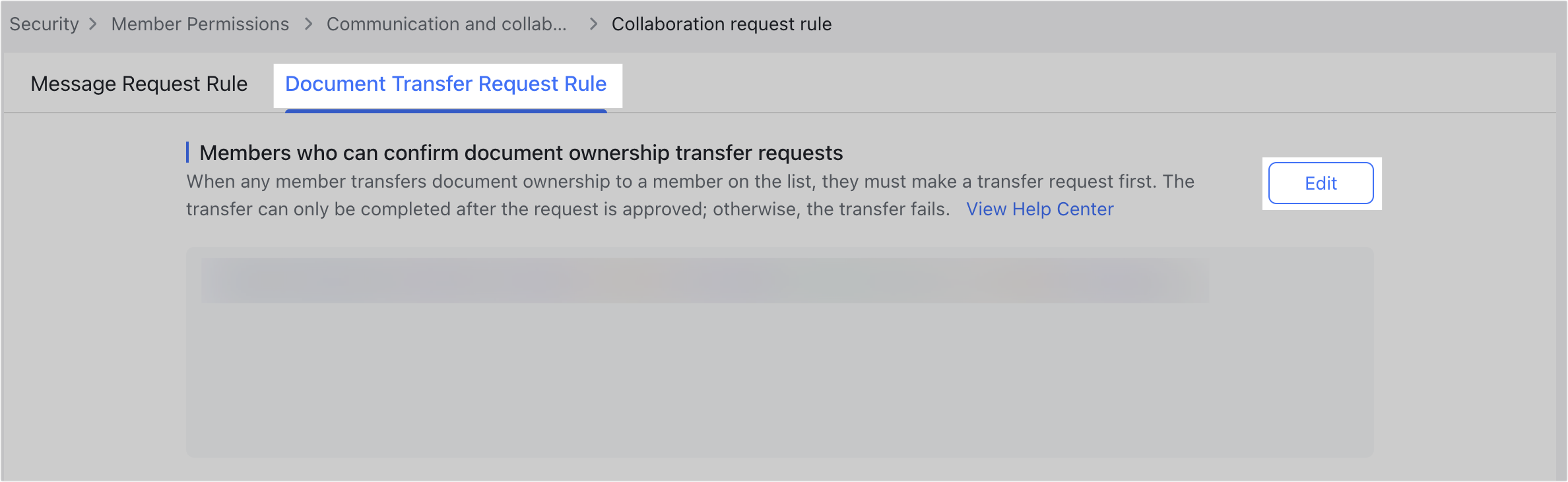 Admin | Manage member communication and collaboration permissions