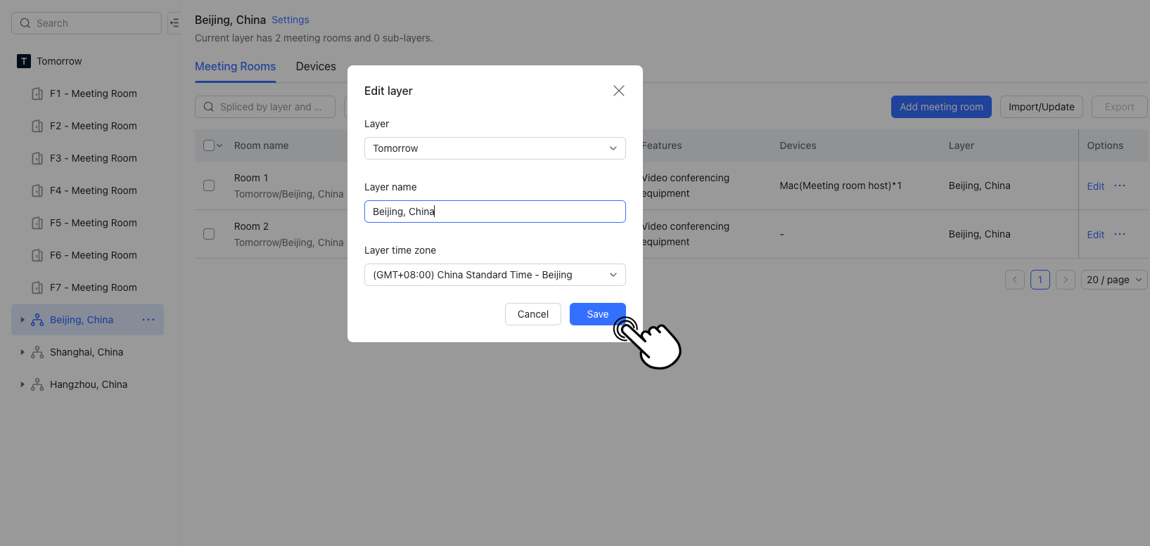 Admin | Add, edit, and delete meeting rooms Admin | Add, edit, and delete meeting rooms
