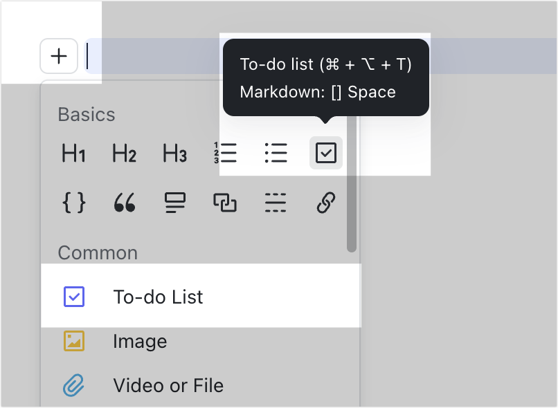 Create and manage tasks in Docs