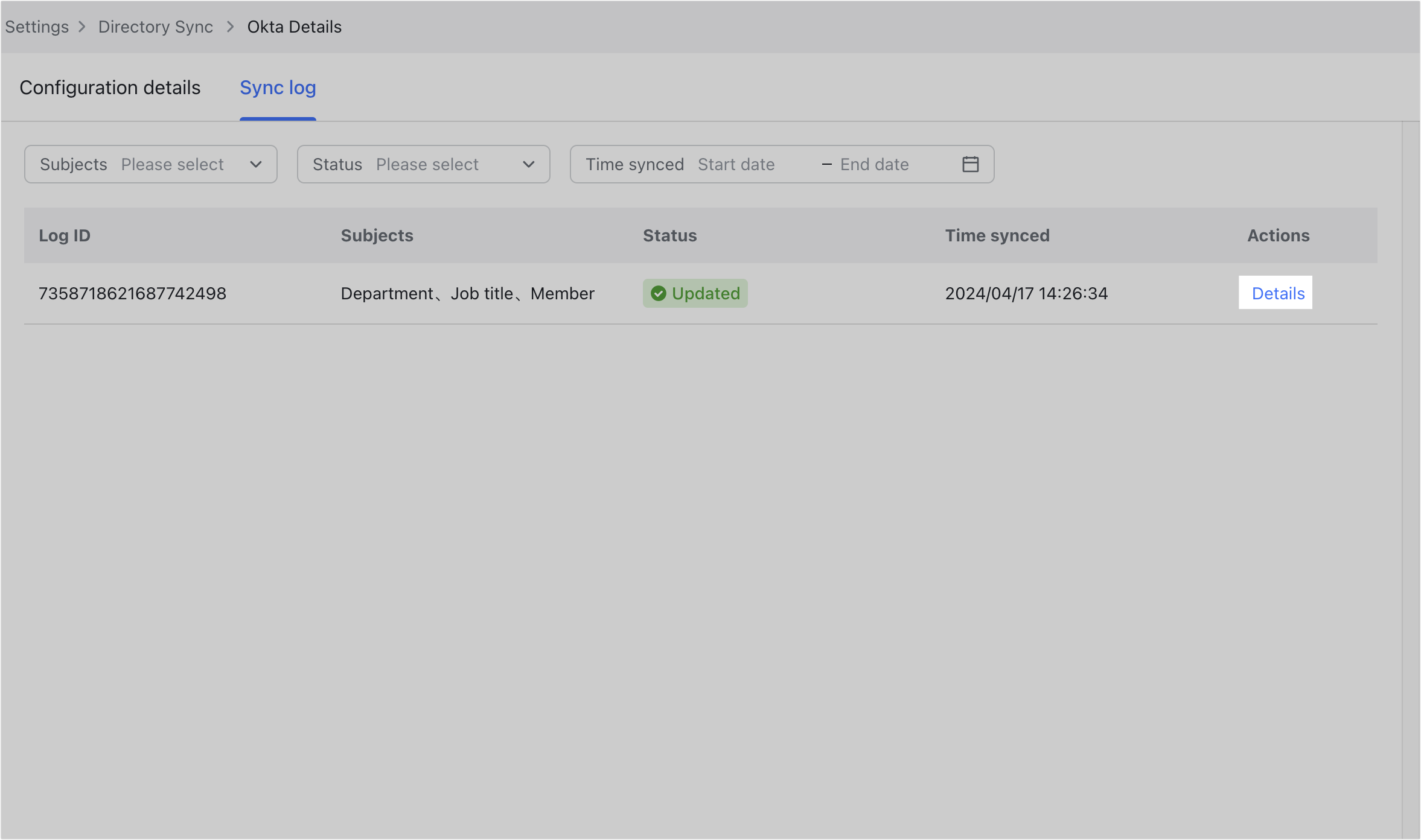 Admin | Sync user data from Okta to Lark