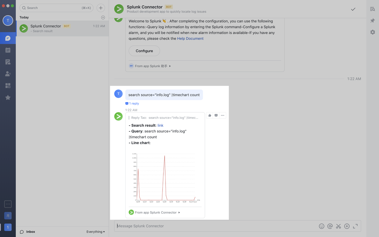 Use the Splunk Connector