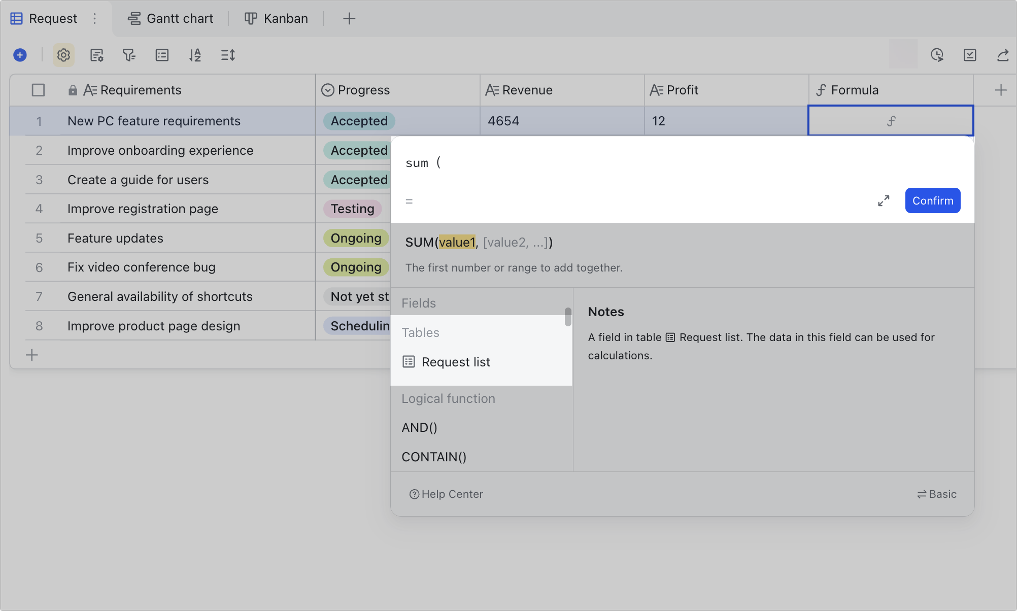 Overview of formula fields in Base