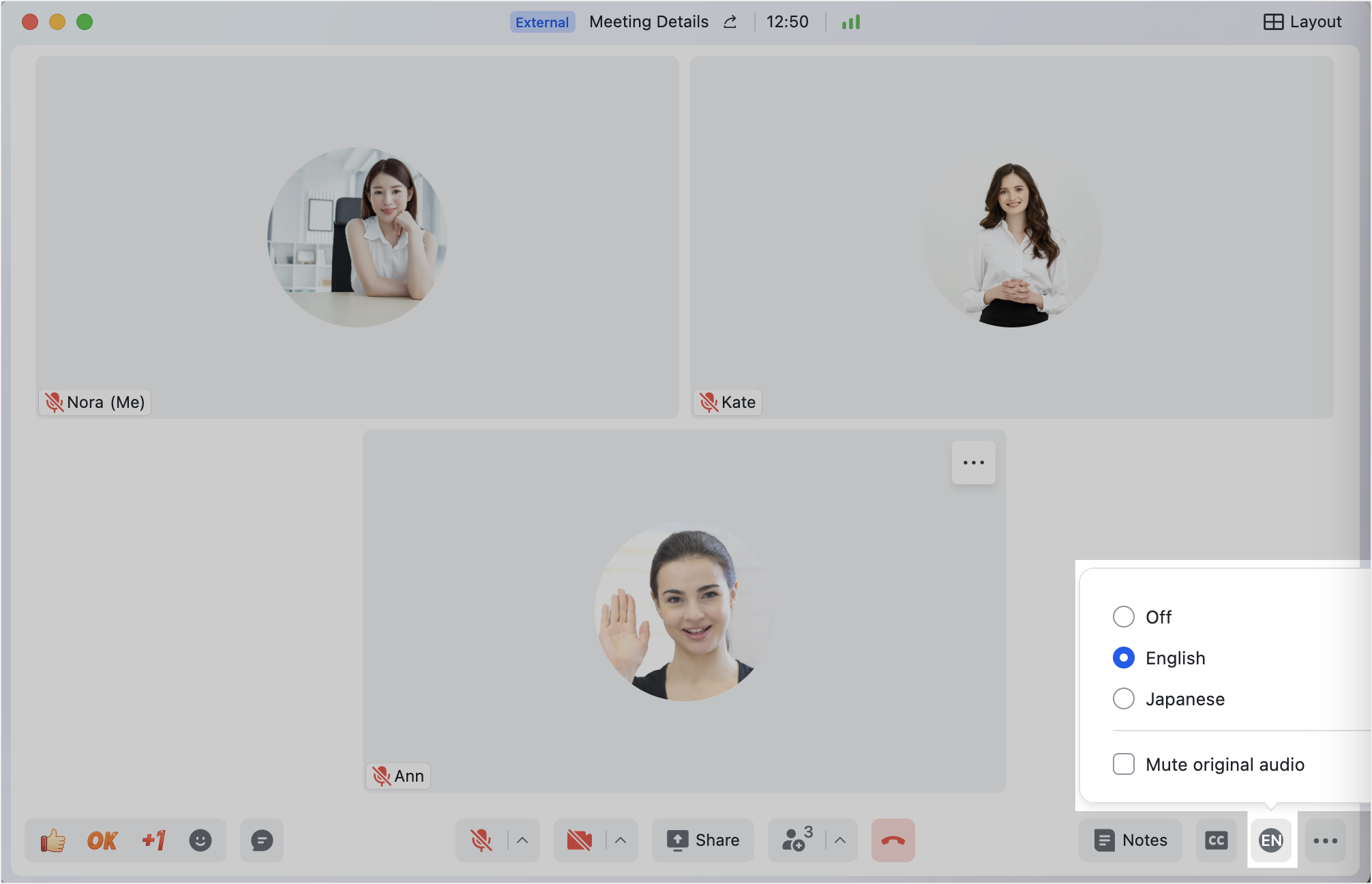 Use language interpretation