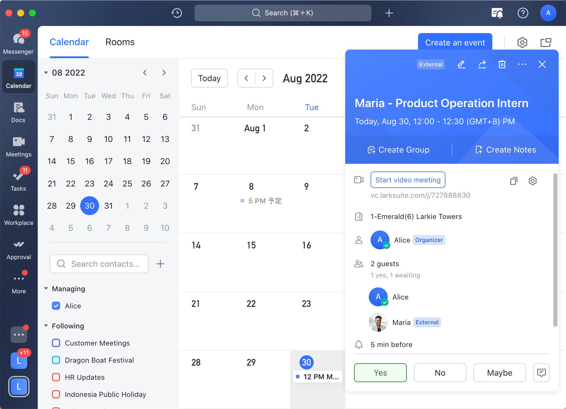 Use Lark to conduct online interviews in 4 simple steps