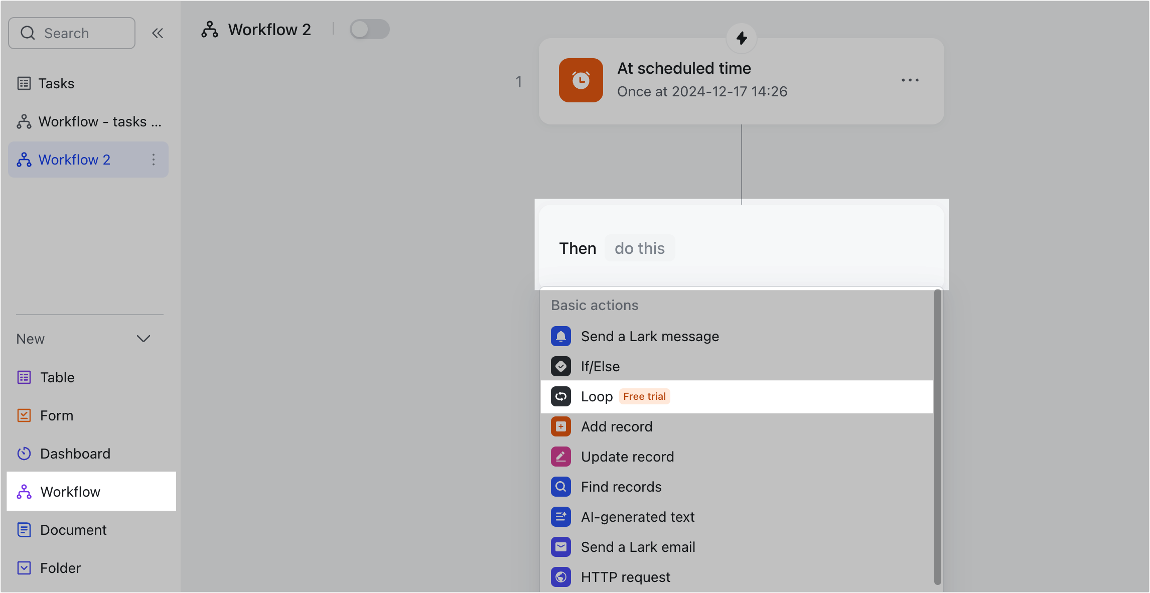 Use loops in workflows