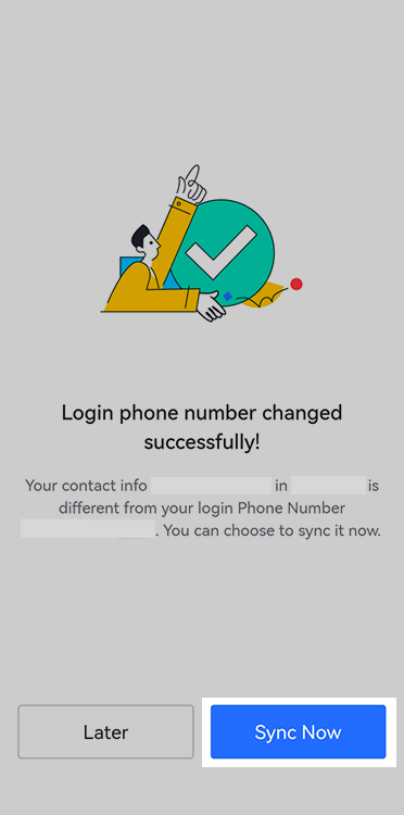 Manage Lark login method and contact information