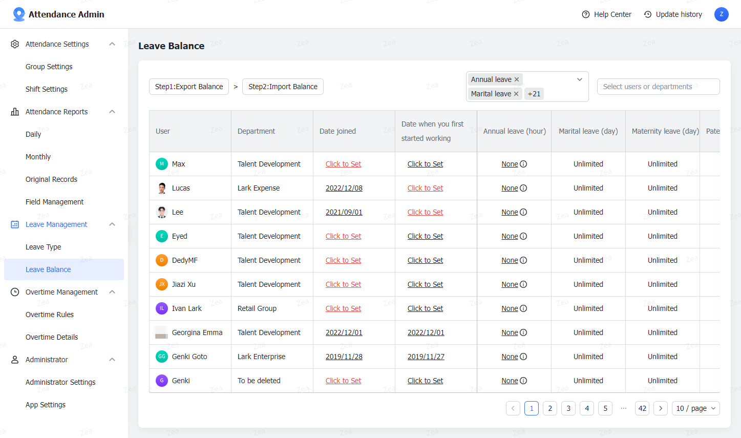 Easily manage employee leave through Approval