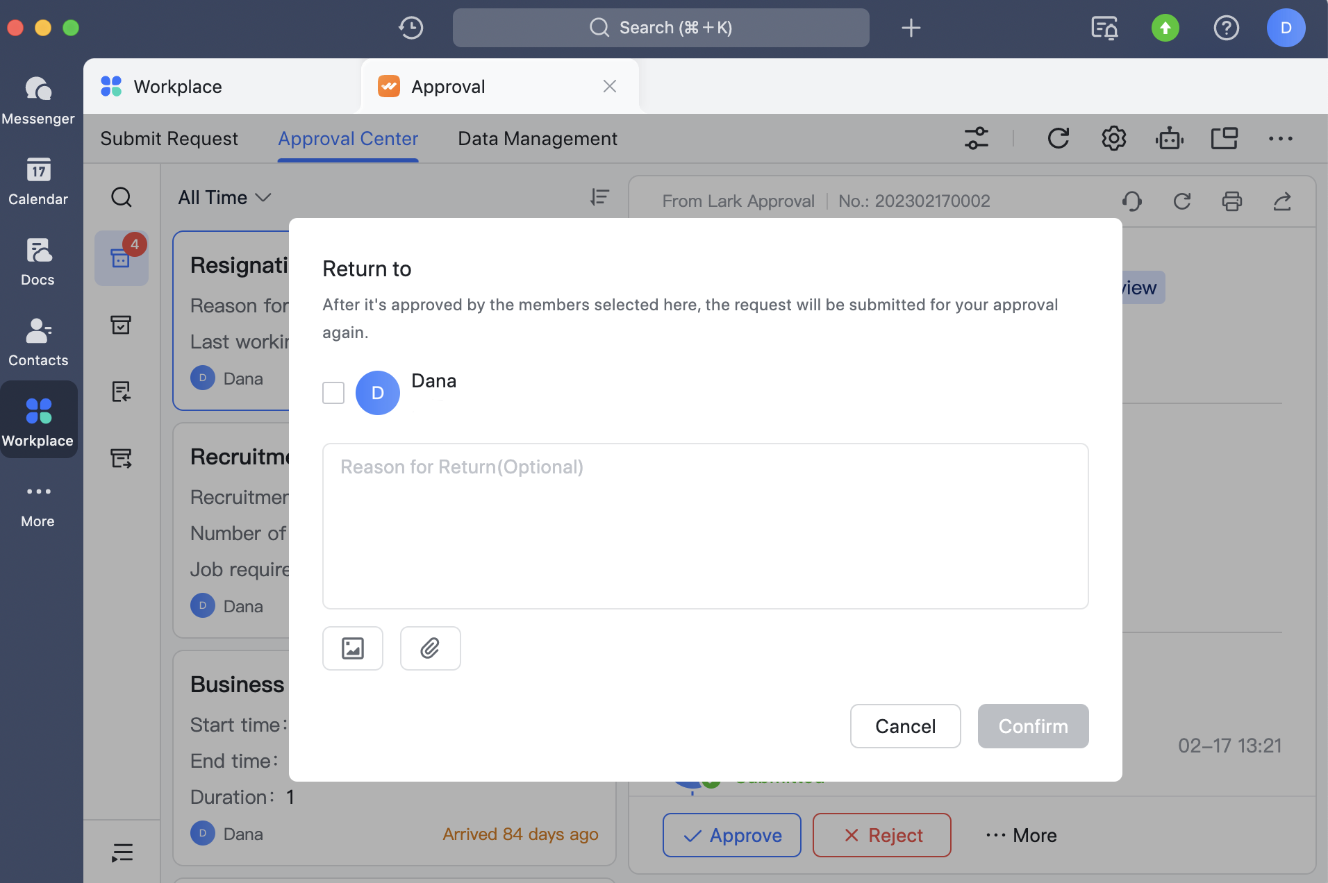 Lark Approval user guide