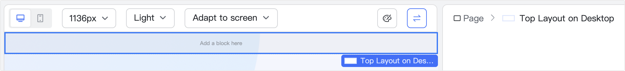 Use the Top Navigation block