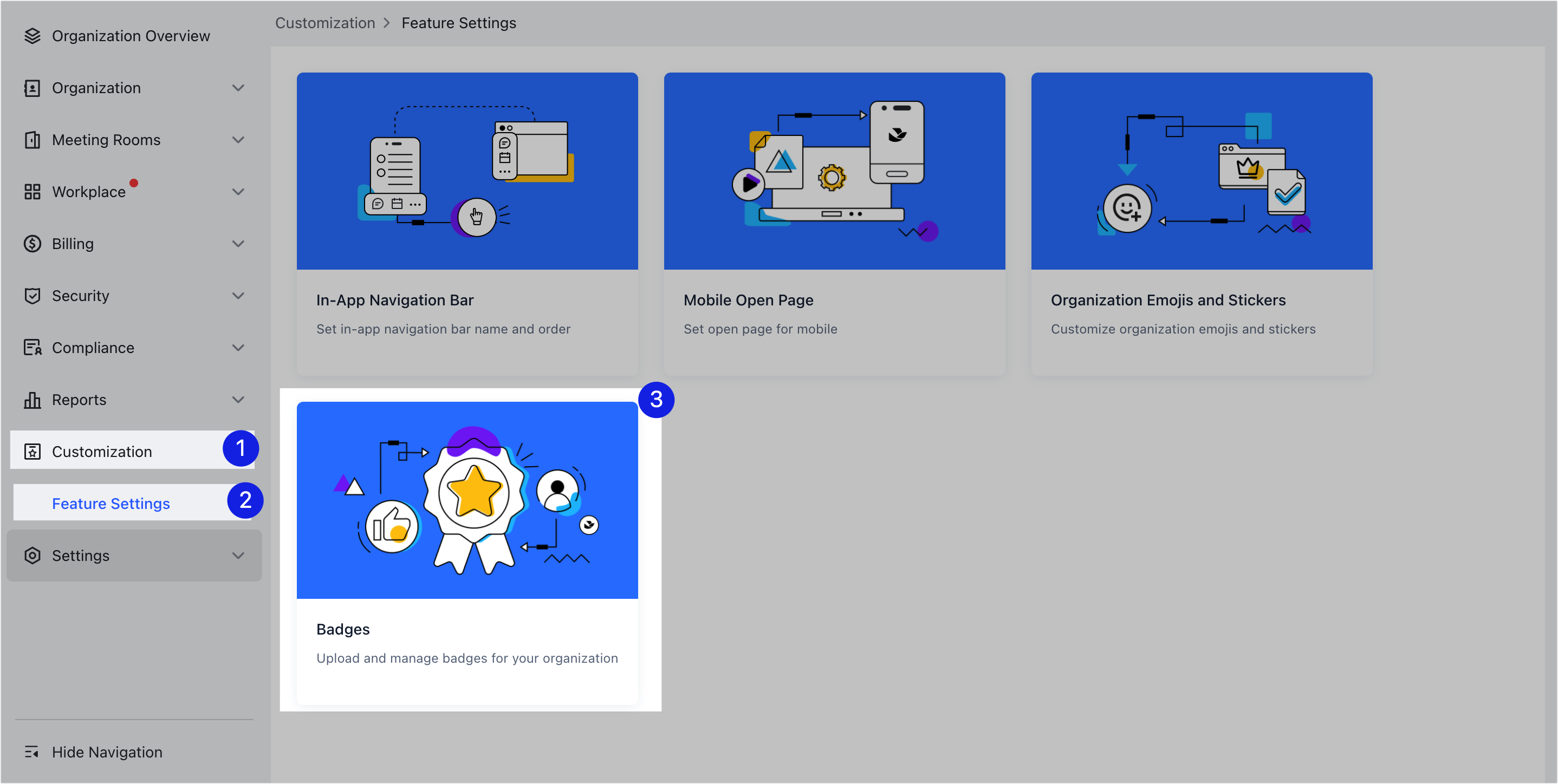 Admin | Upload and manage badges