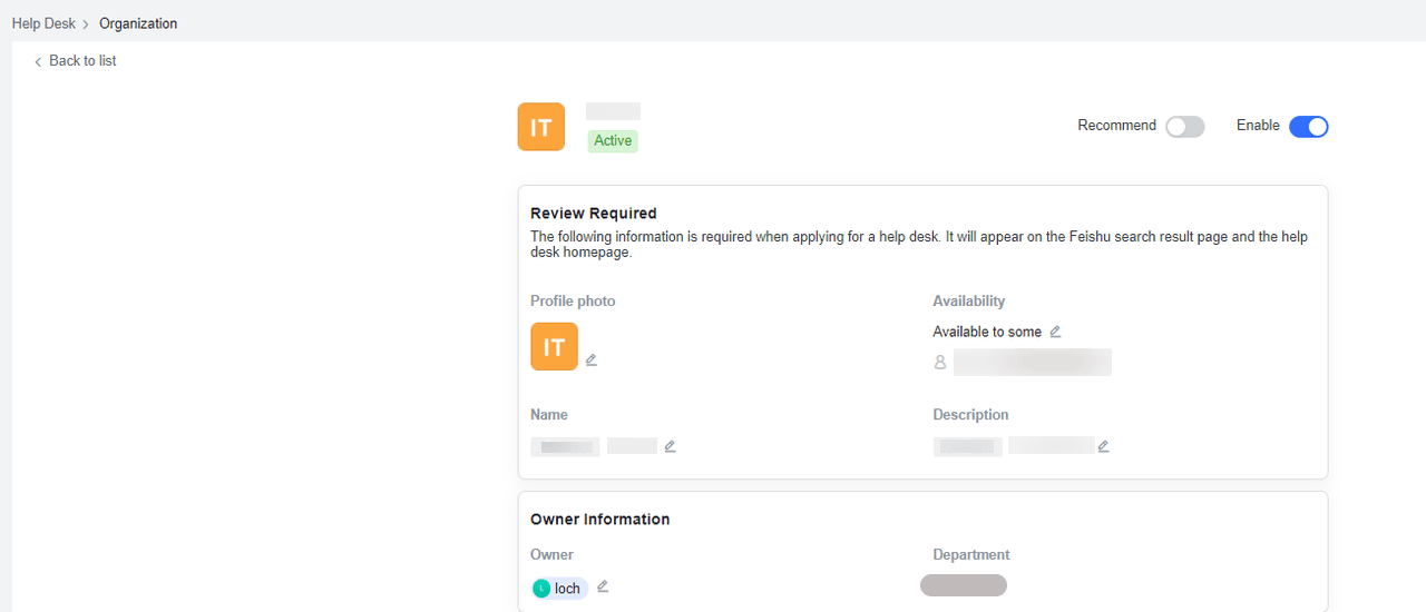 Admin | Manage Help Desk