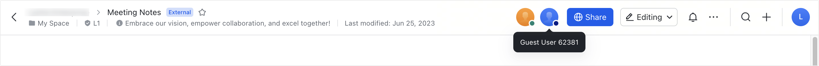 View the creator, owner, and collaborators of a document