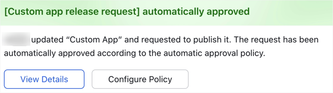 Guide for approval of custom app releases
