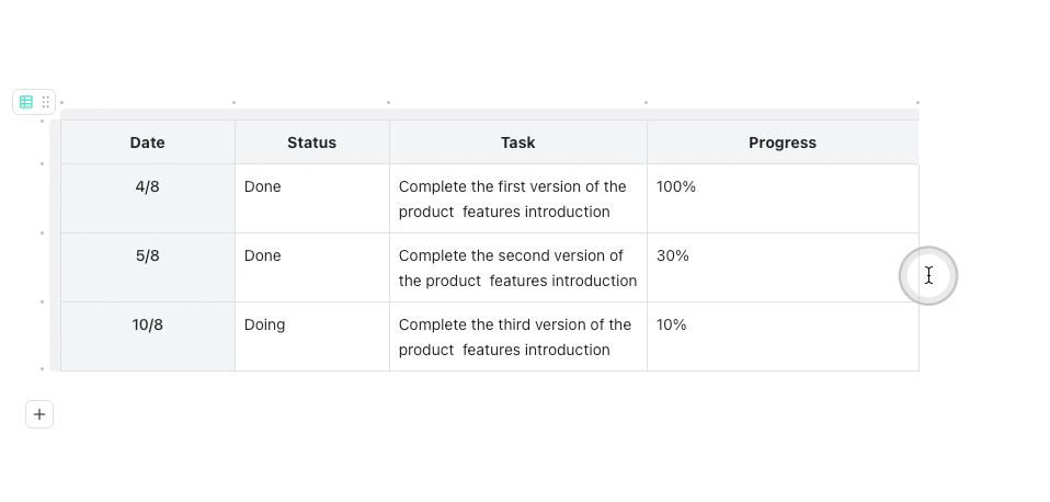 Edit tables in Docs Edit tables in Docs