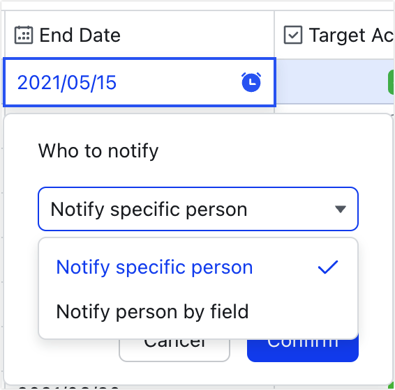 Use date fields in Base
