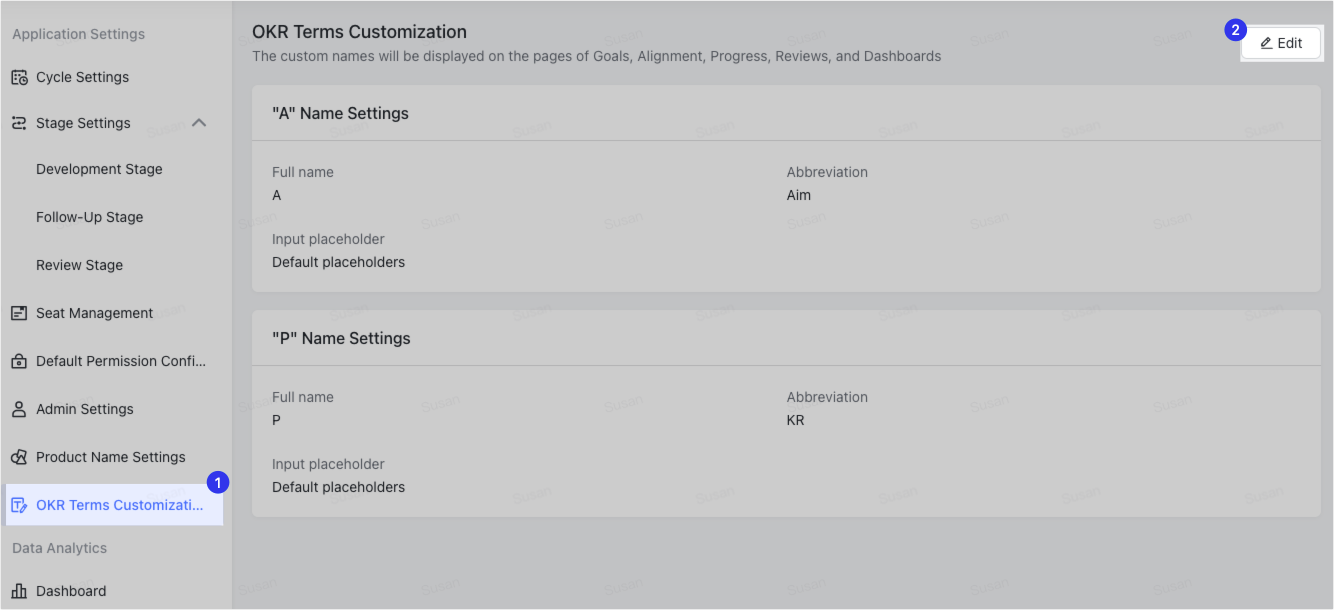 Admin | Rename Lark OKR and common terminology