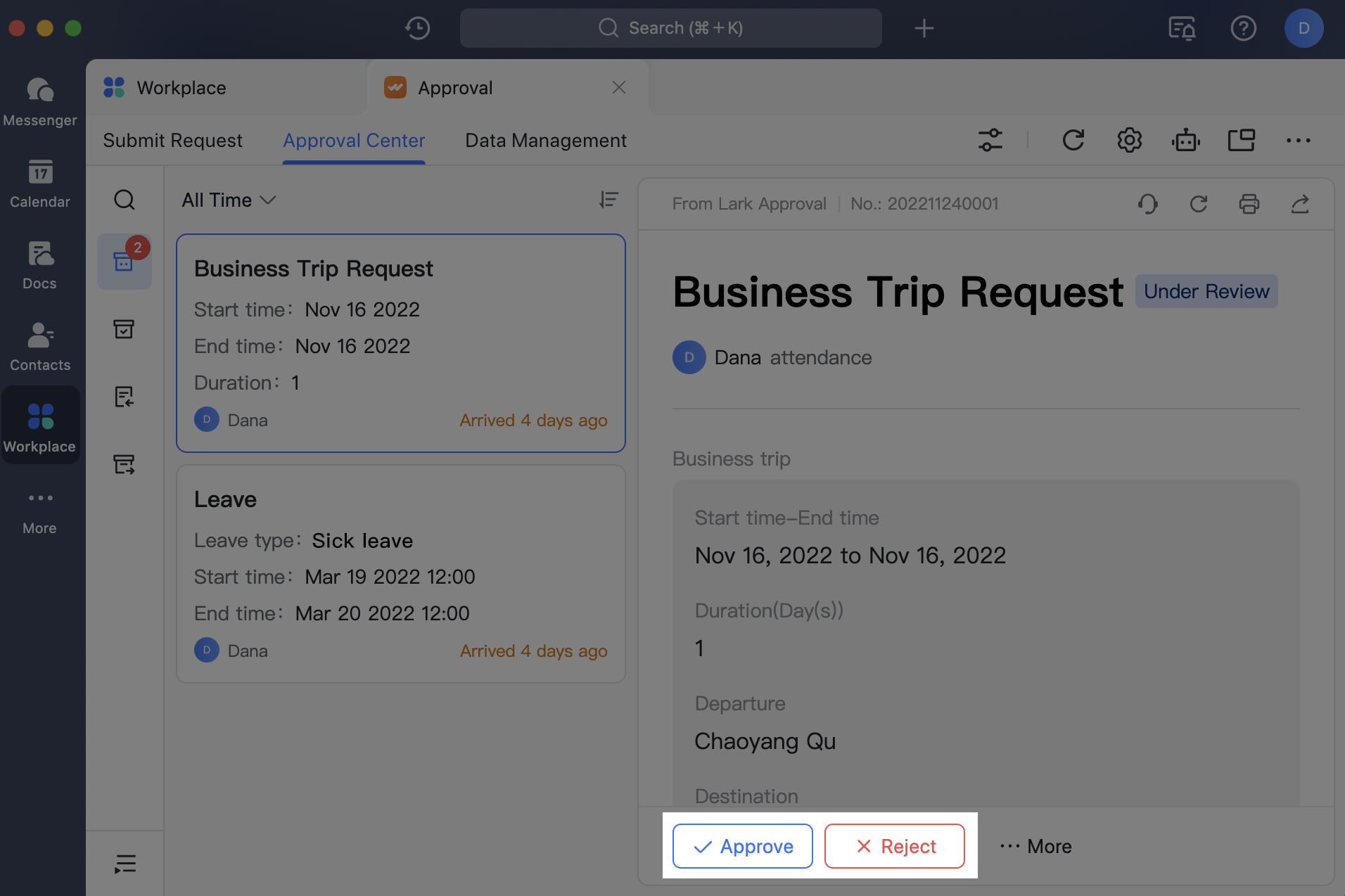 Lark Approval user guide
