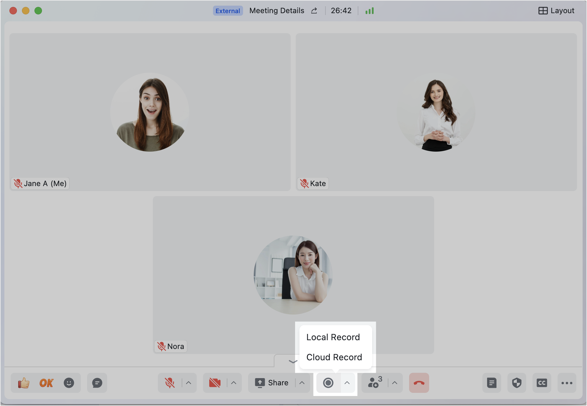 Record a call or meeting