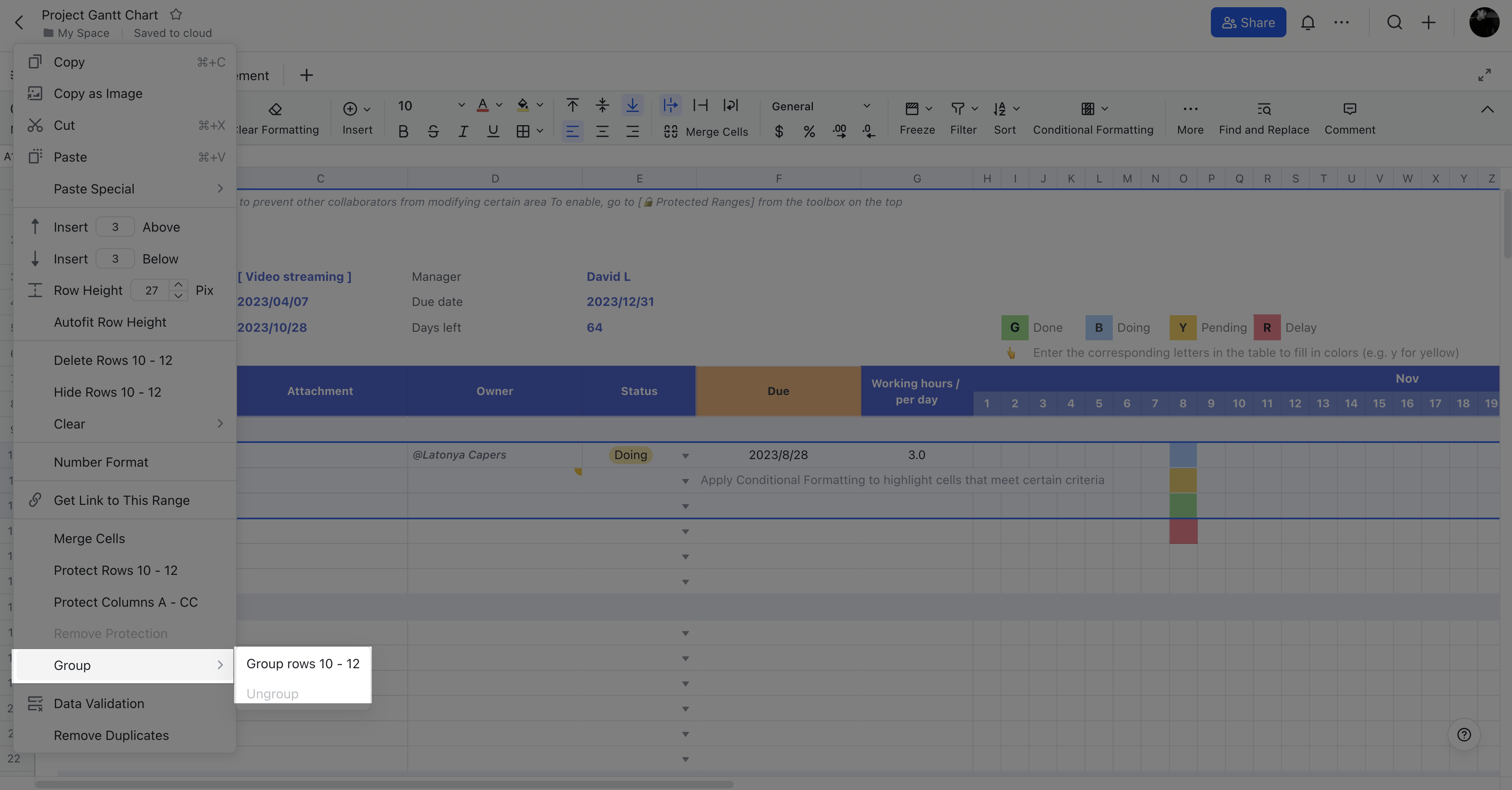 Get started with Sheets