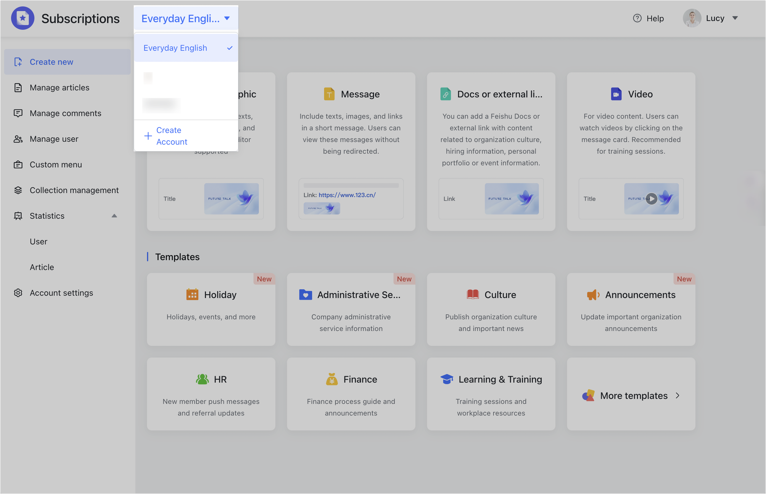 Guide to Lark Subscriptions