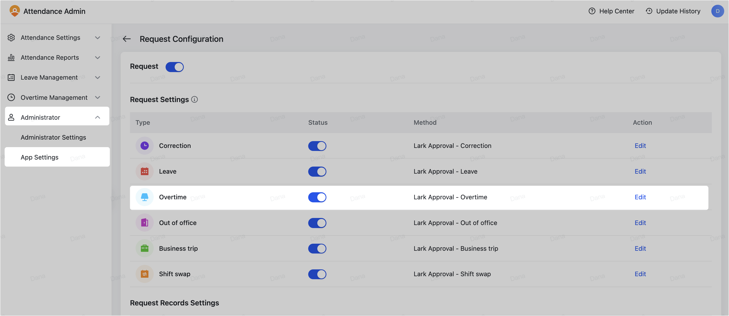 Admin | Configure overtime rules