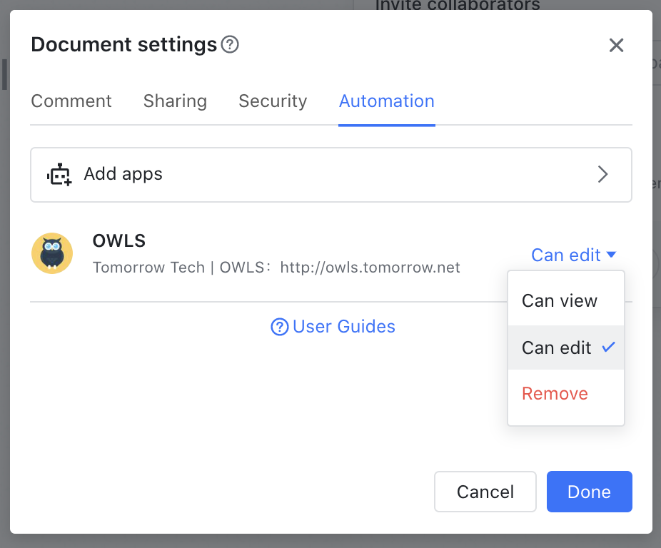 Menggunakan Aplikasi Di Docs