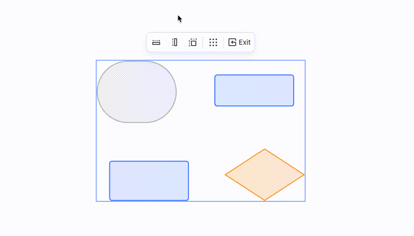 Batch edit shapes in a board