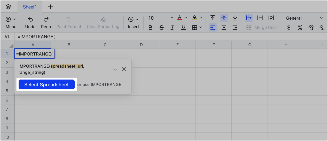 IMPORTRANGE function for Sheets IMPORTRANGE function for Sheets