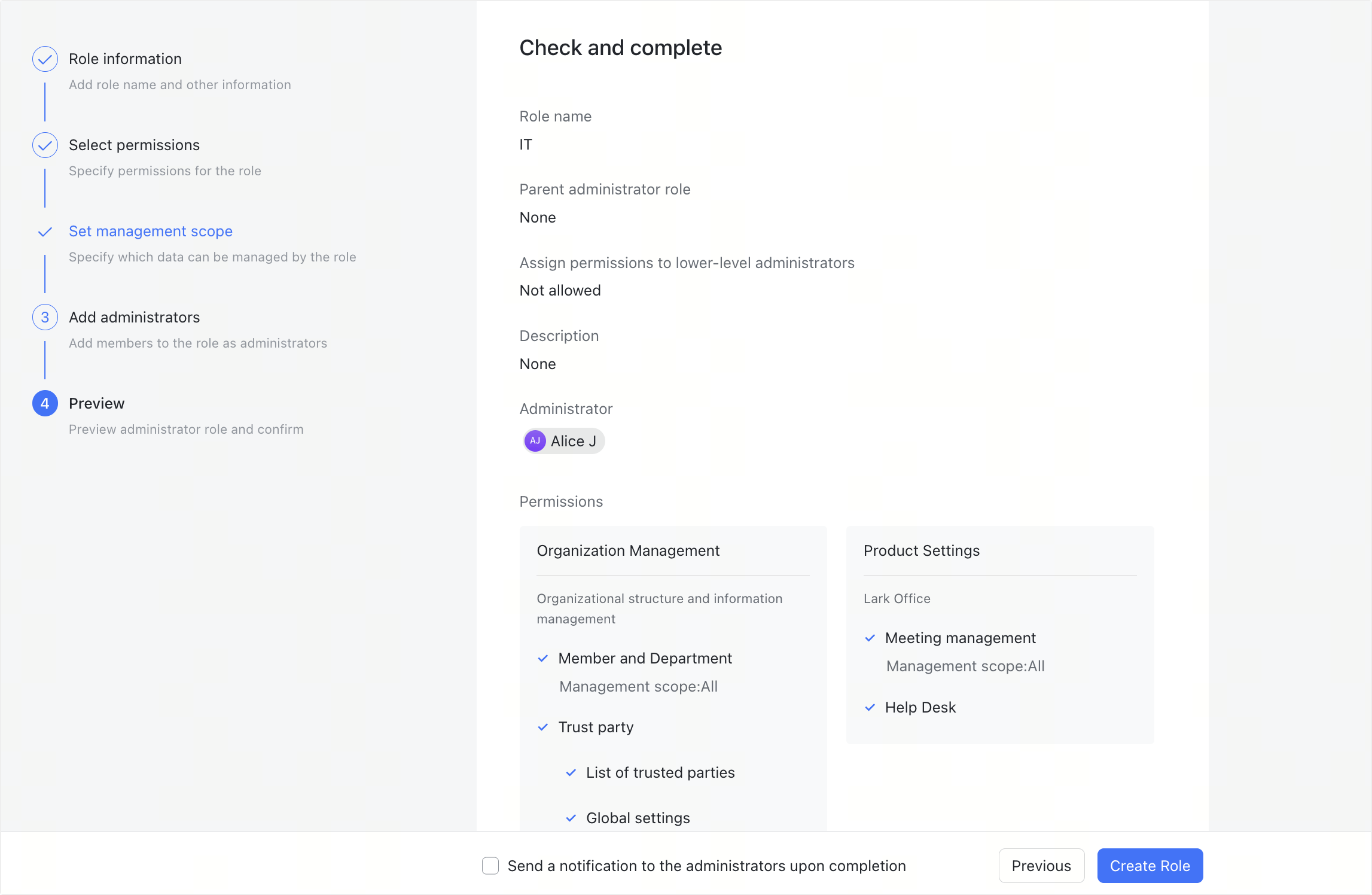 Admin | Add administrators and create administrator roles