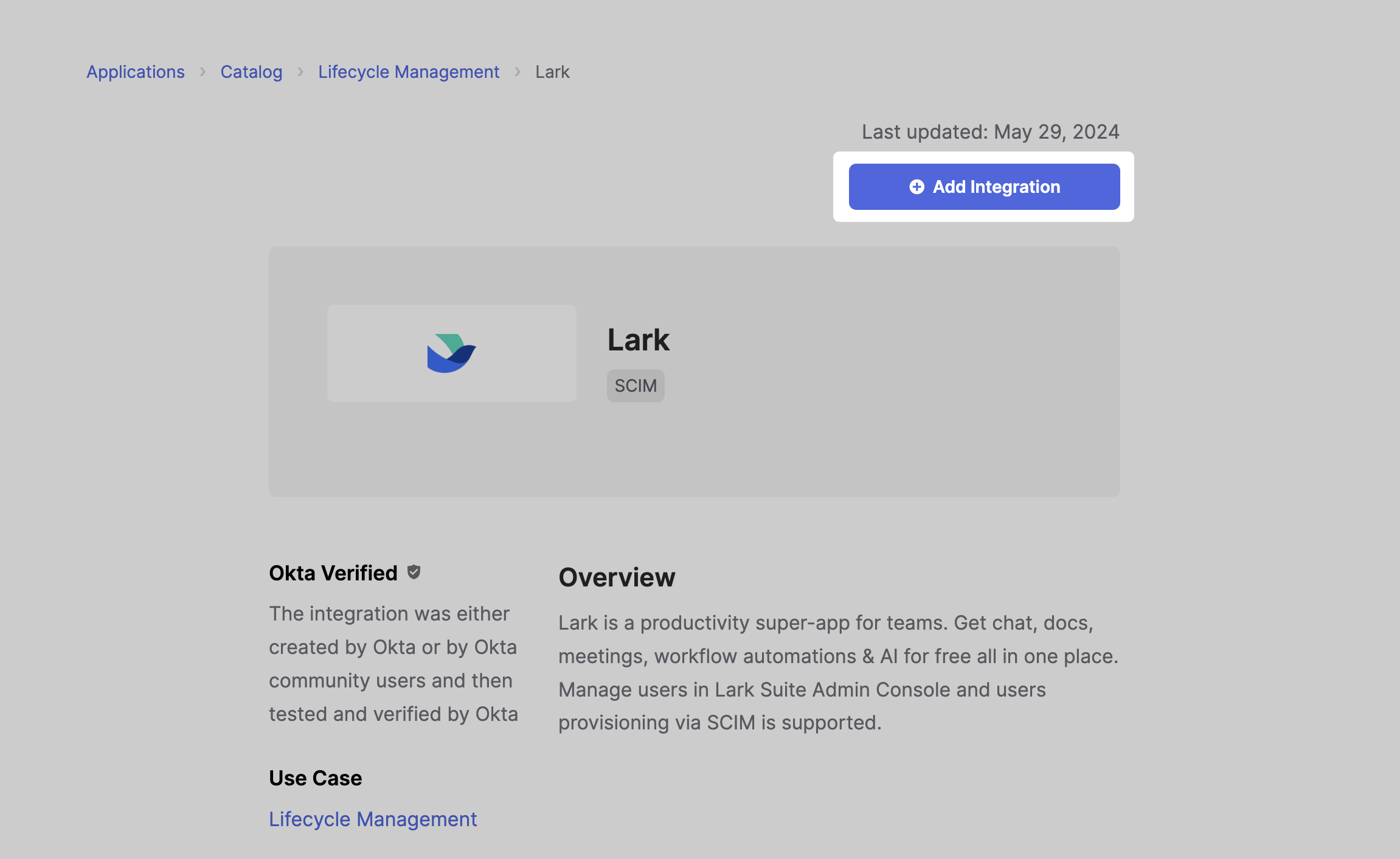 Admin | Sync user data from Okta to Lark