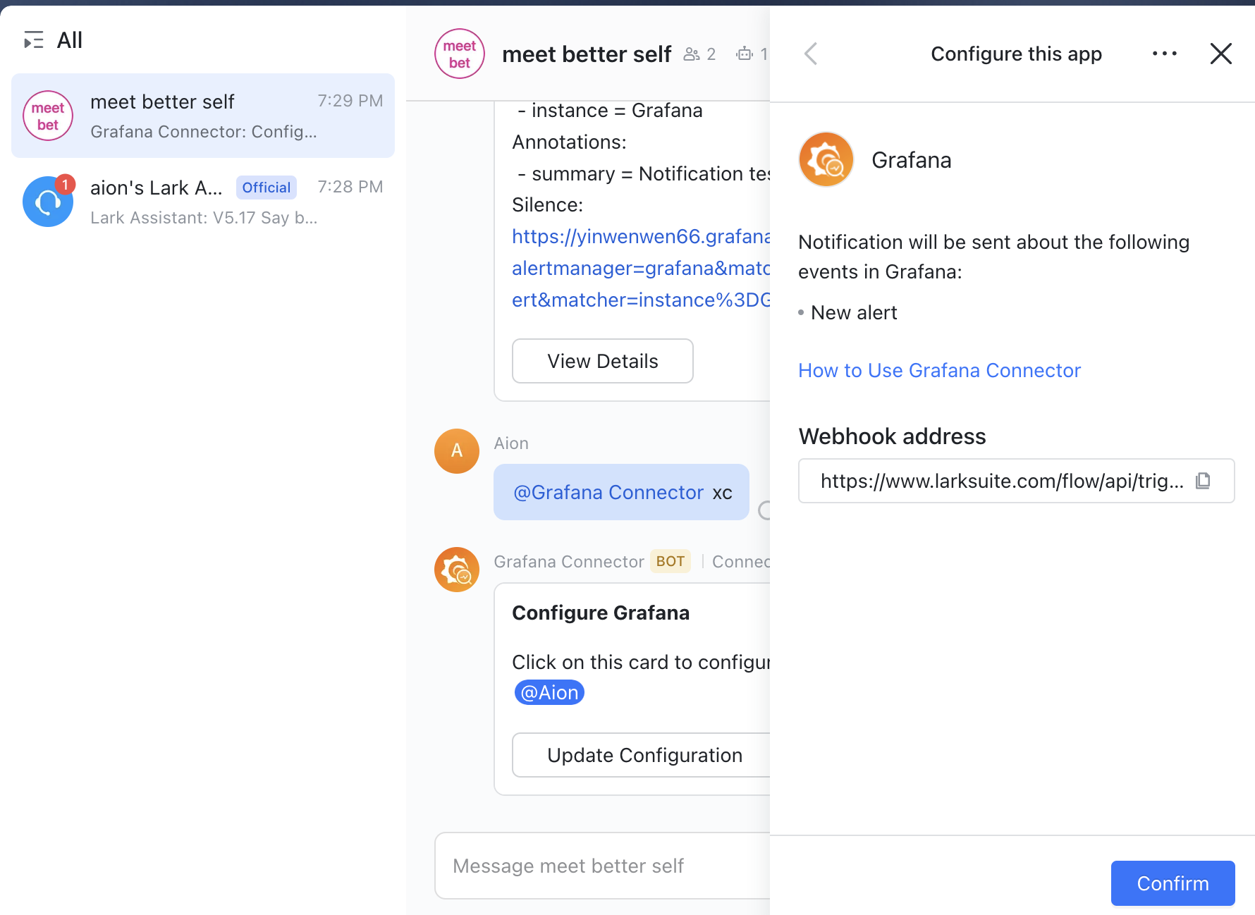 Use The Grafana Connector