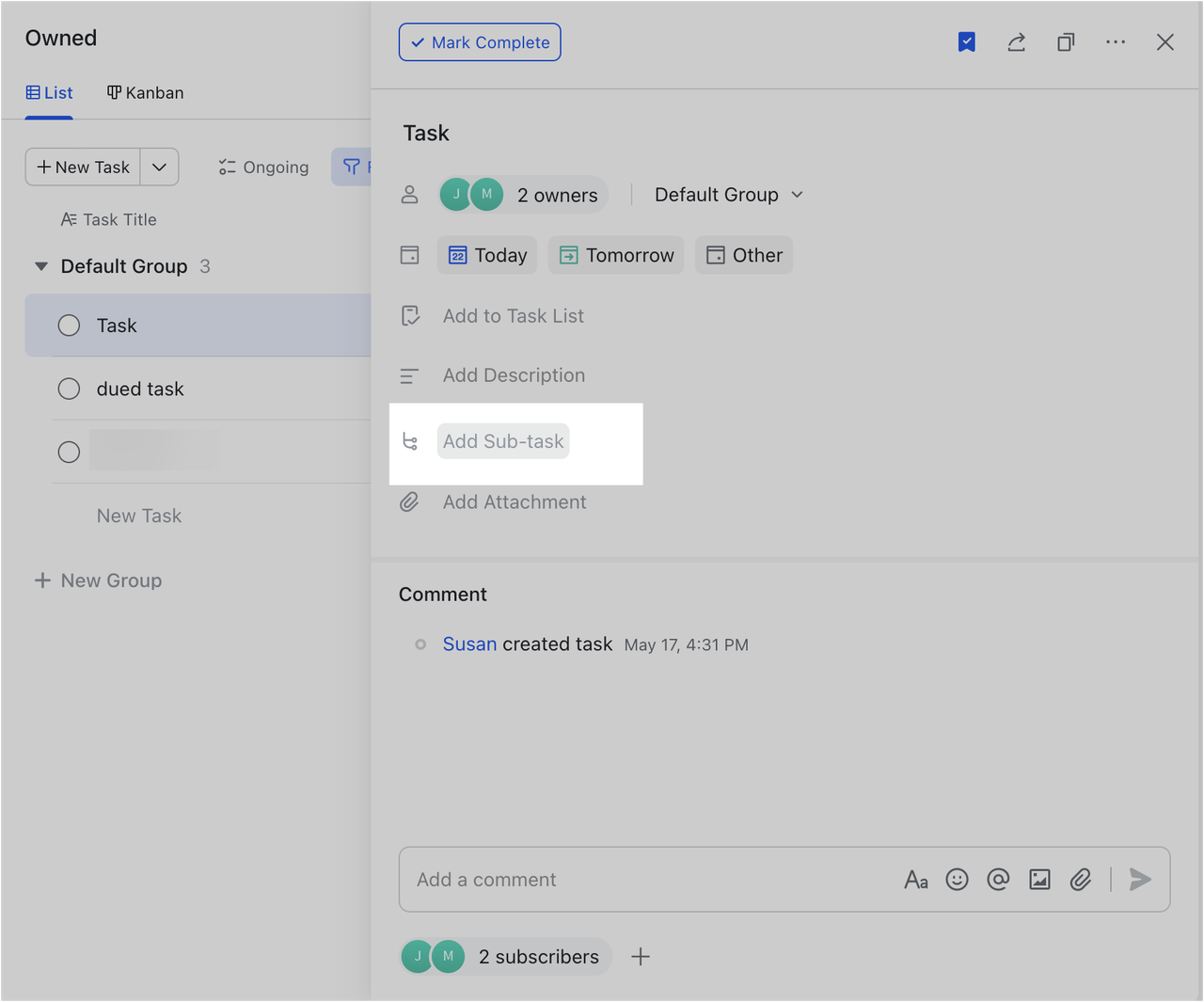 Get started with Tasks