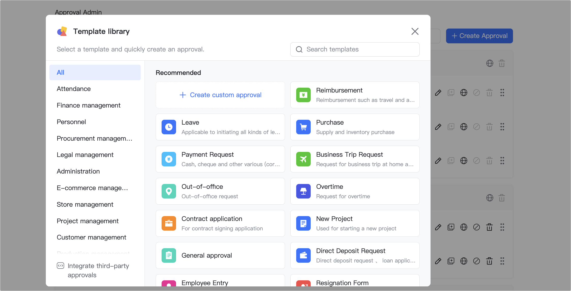 Admin | Get started with managing Approval