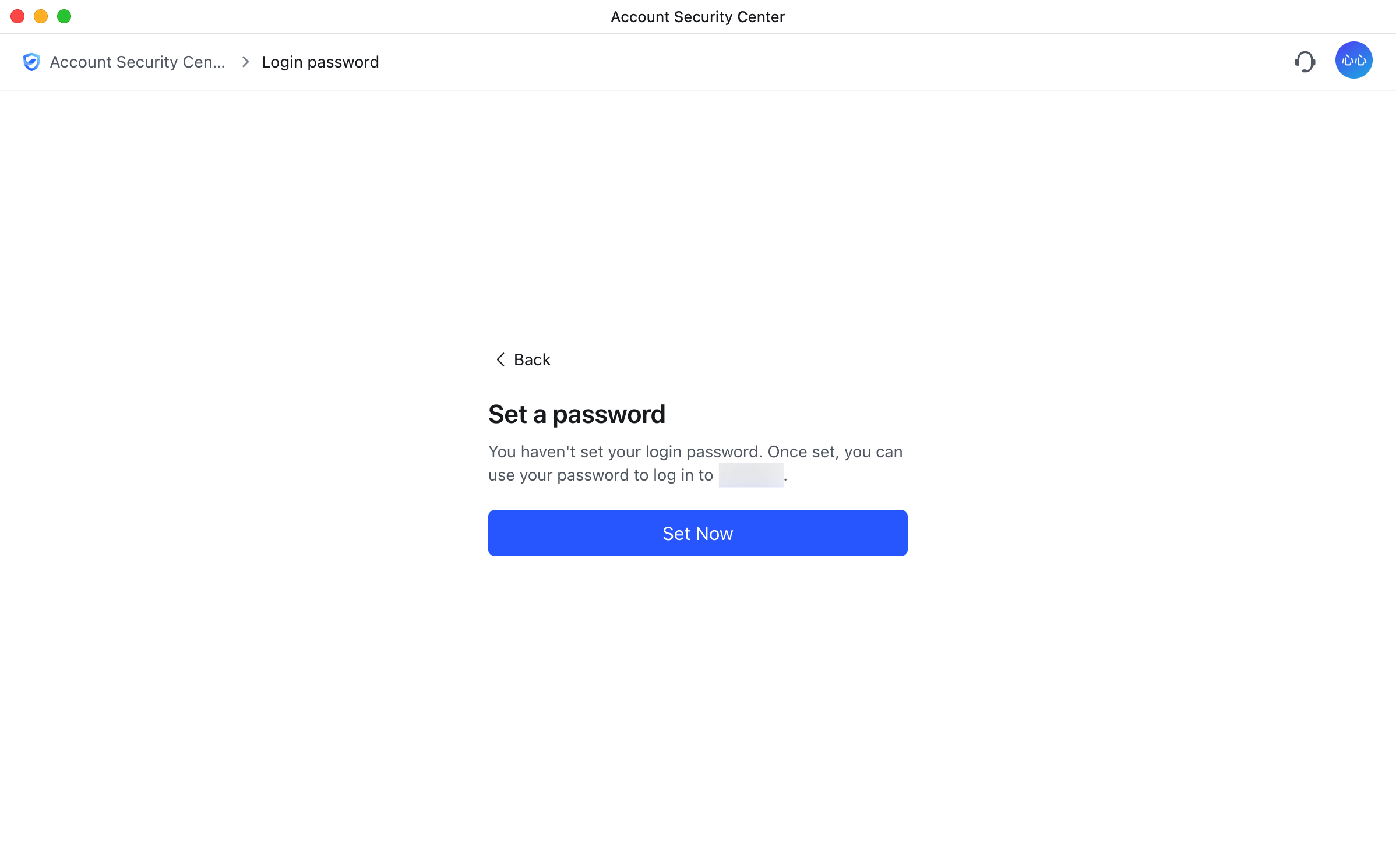 Set or change your login password