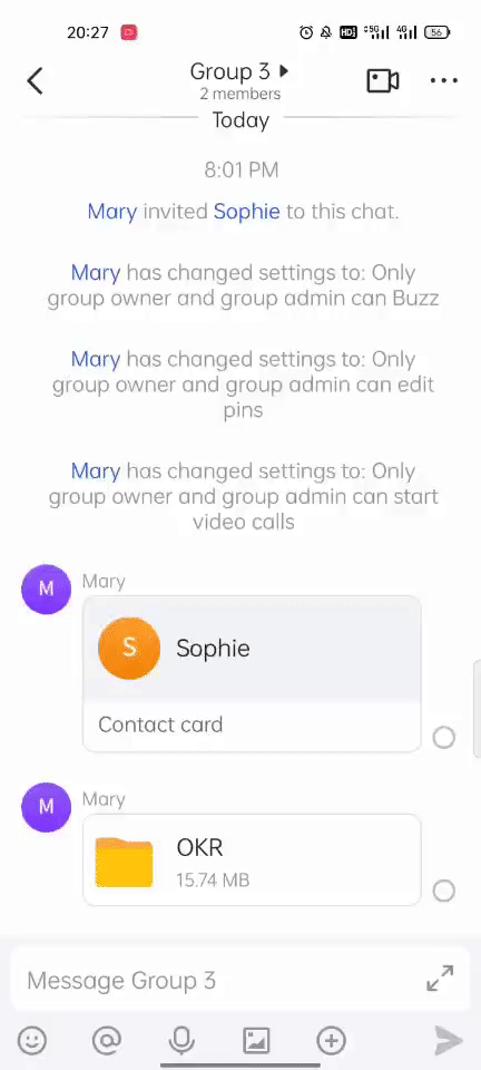 Messenger updates