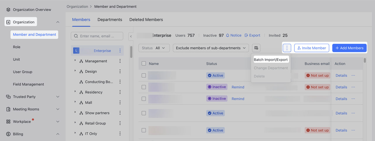 Quick guide to the Lark Admin Console