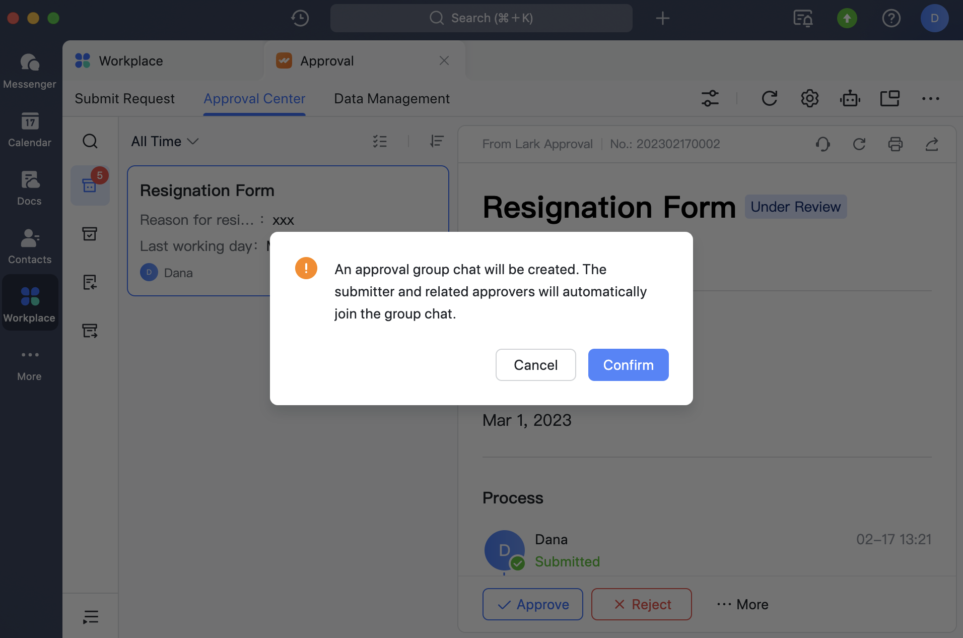 Lark Approval user guide