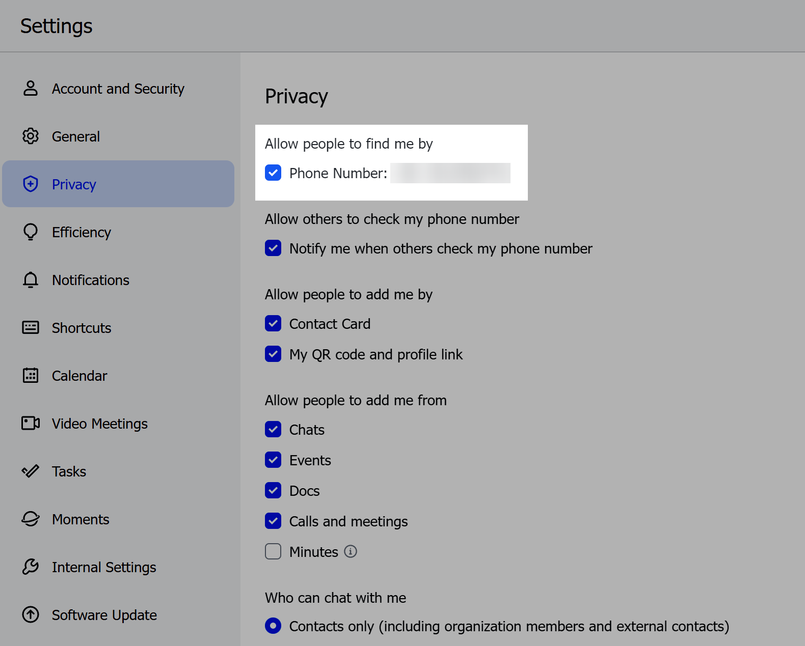 Manage Lark login method and contact information