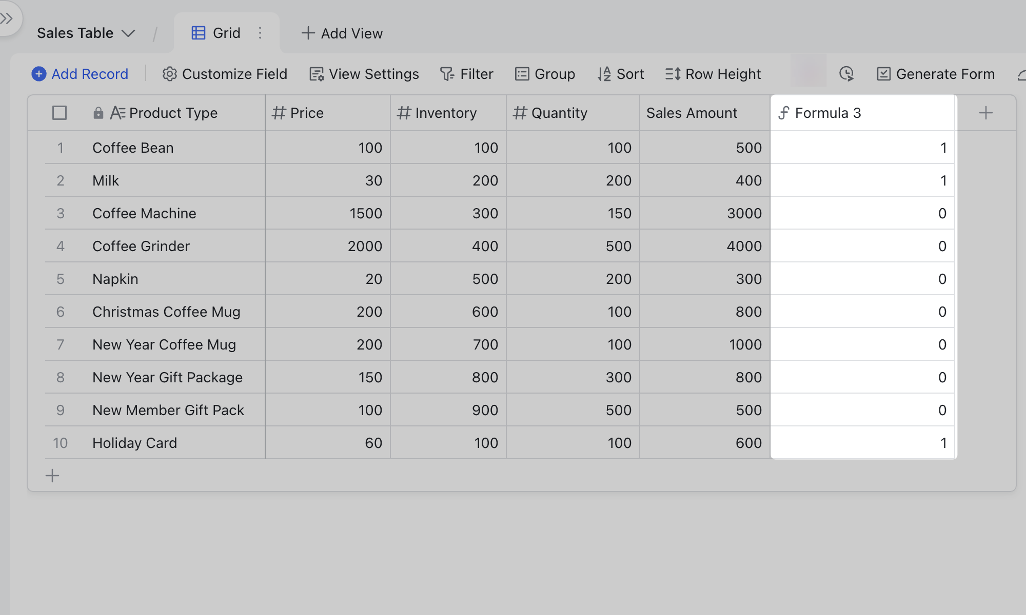 Use the COUNTIF function for Base
