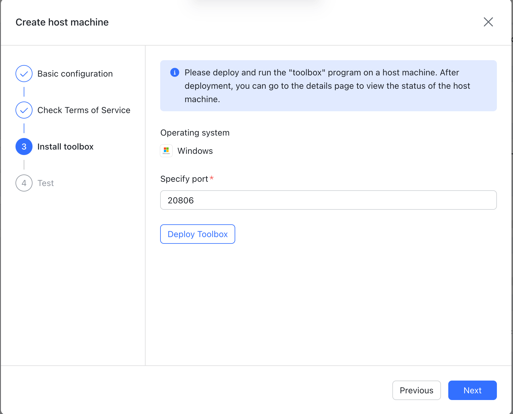 Deploy On-prem Service (Windows)