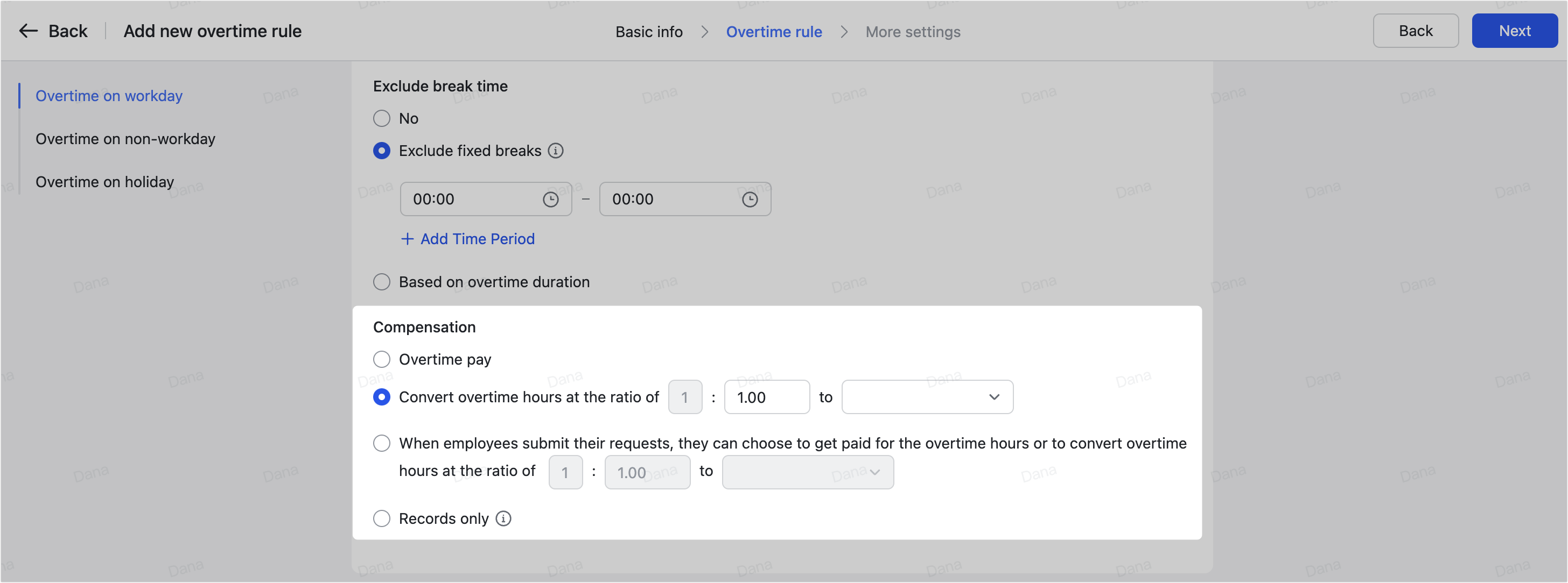 Admin | Configure leave type and rules