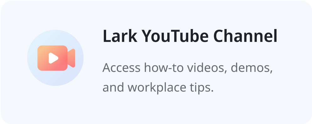 New to Lark? Start here