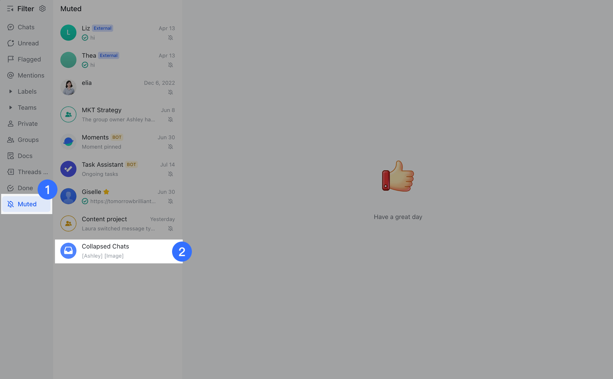 Move unimportant chats to Collapsed Chats Move unimportant chats to Collapsed Chats