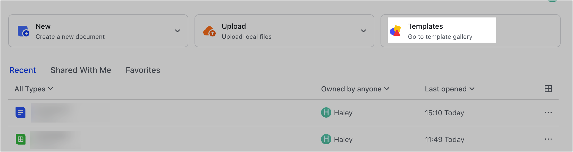 Use Custom Templates